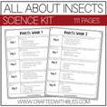 All About Insects Science K-2 Worksheet Activity 2 Week Plan ...
