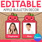 Editable Apple Photo Bulletin Decor | Canva Template – CraftedwithBliss