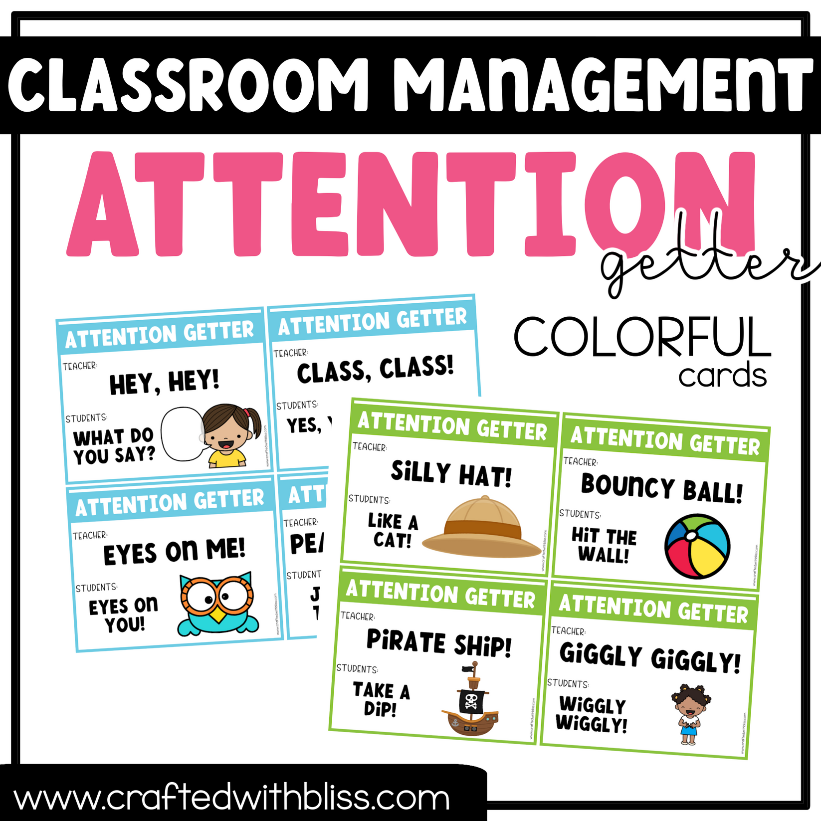 Fun and Silly Attention Getter Grabber | Classroom Management Tool ...
