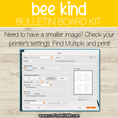 Bee Kind Gnome Bulletin Board Kit Door Classroom Decor Spring April Ki ...