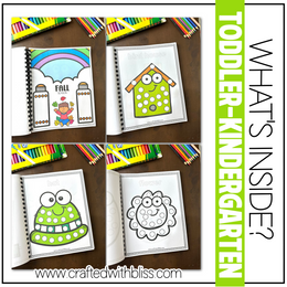 500+ Activity Book Big Bundle Toddler - Kindergarten CVC Caterpillar D ...