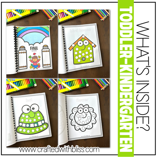 500+ Activity Book Big Bundle Toddler - Kindergarten CVC Caterpillar D ...