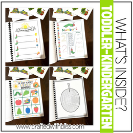 500+ Activity Book Big Bundle Toddler - Kindergarten CVC Caterpillar D ...