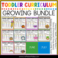 Toddler Curriculum Growing Bundle Tot School Homeschool Daycare 2-3 yo ...