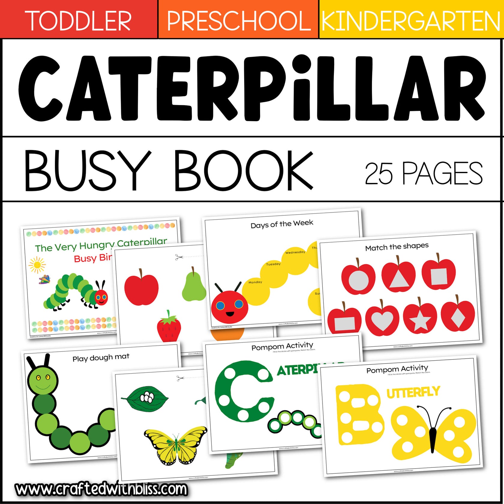 The Very Hungry Caterpillar Busy Book Binder – CraftedwithBliss