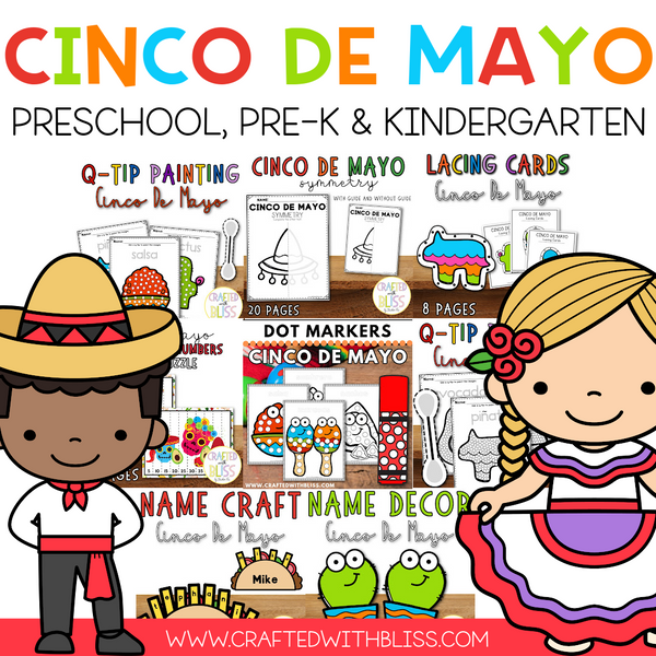Cinco De Mayo Activity Classroom Bundle For Kids – CraftedwithBliss