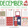 December Christmas Kindergarten - First Grade Activities Super Bundle ...