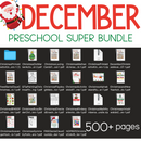 December Preschool Super Bundle, Christmas Kindergarten Activities, Da ...
