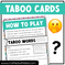 Magical Disney Taboo Party Game 150 Cards Fun Friday Ice Breaker Brain ...