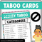 Magical Disney Taboo Party Game 150 Cards Fun Friday Ice Breaker Brain ...