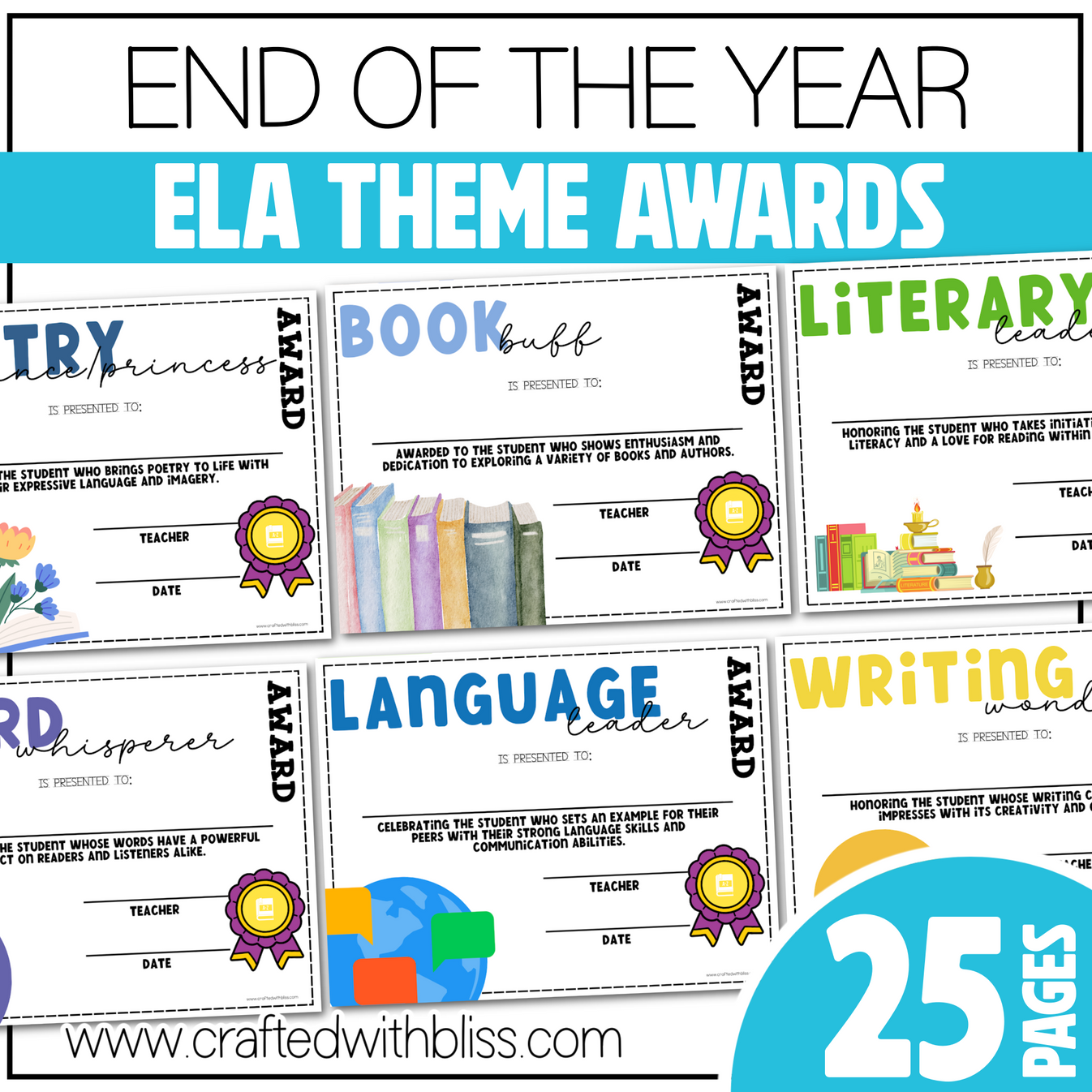 Editable ELA End of the Year Awards – CraftedwithBliss