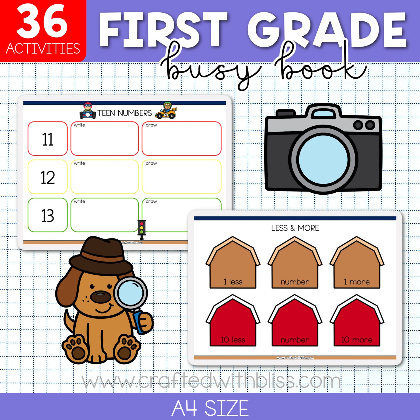 First Grade Busy Book – CraftedwithBliss