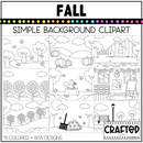 Simple Fall Background Scene September Clipart Commercial Use ...
