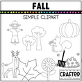 Simple Fall Background Scene September Clipart Commercial Use ...