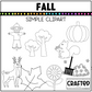 Simple Fall Background Scene September Clipart Commercial Use ...