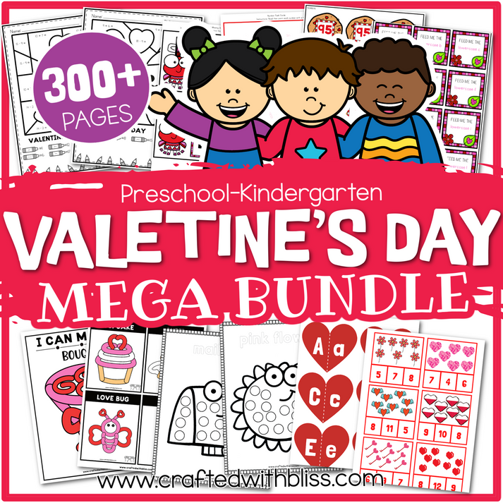 February Preschool-Kindergarten Bundle, February Kindergarten Activiti ...