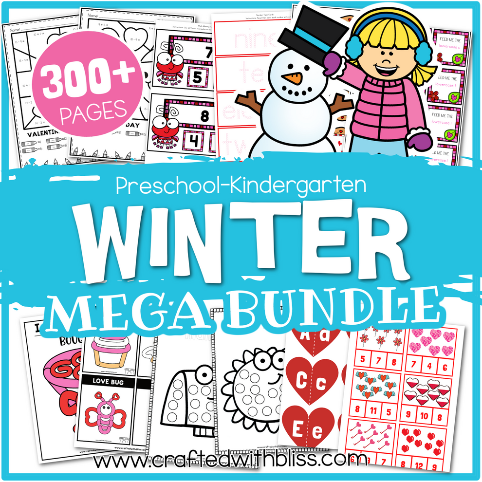 January Preschool-Kindergarten Bundle, January Kindergarten Activities ...