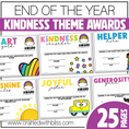 Editable End of the Year Awards Classroom Certificate Kindness Theme ...