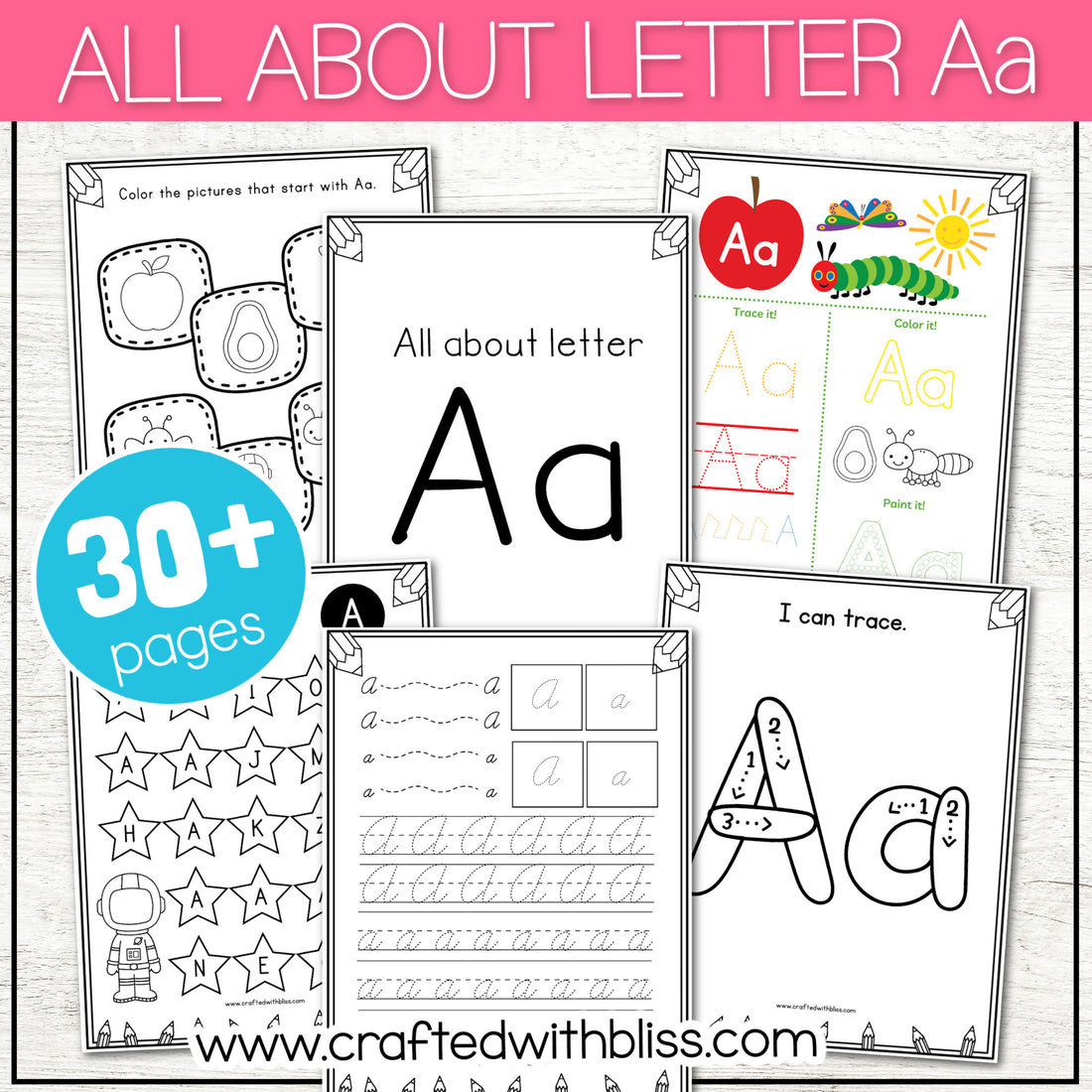 Alphabet Worksheet Mega Bundle – CraftedwithBliss