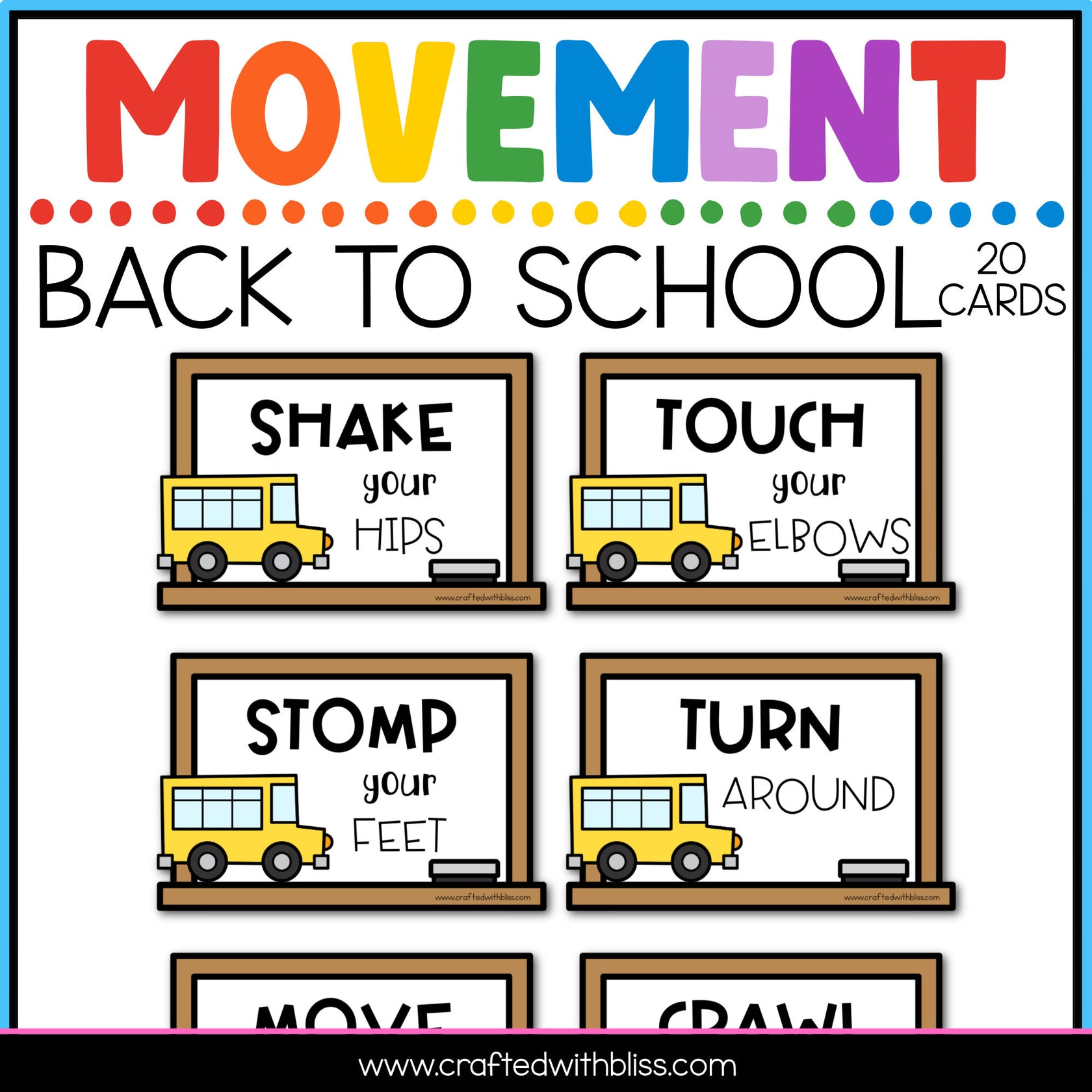 Movement Task Cards Mega Bundle – CraftedwithBliss