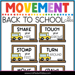 Movement Task Cards Mega Bundle – CraftedwithBliss