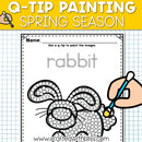 Q-Tip Painting - Spring Season Fine Motor Activity | Spring Craft ...