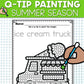 Q-Tip Painting - Summer Season Fine Motor Activity | Summer Craft ...