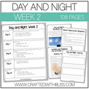 Sun, Moon & Stars Day and Night Science K-2 Worksheet Activity 2 Week ...