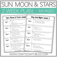 Sun, Moon & Stars Day and Night Science K-2 Worksheet Activity 2 Week ...