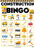 20 Construction Bingo For Kids – CraftedwithBliss