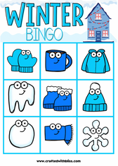 10 Winter BINGO For Preschool-Kindergarten – CraftedwithBliss