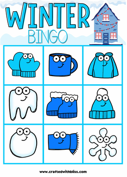 10 Winter BINGO For Preschool-Kindergarten – CraftedwithBliss
