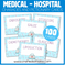 Medical Hospital Charades 100 Cards Class Pictionary Party Game ...