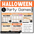 Halloween Party Game Printable Bundle – CraftedwithBliss