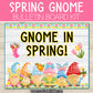 Hello Spring Gnomes Bulletin Board Kit Door Classroom Decor March Gnom ...