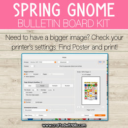 Hello Spring Gnomes Bulletin Board Kit Door Classroom Decor March Gnom ...