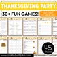 Printable Thanksgiving Party Games For All Bundle 30+ Games ...