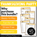 Printable Thanksgiving Party Games For All Bundle 30+ Games ...