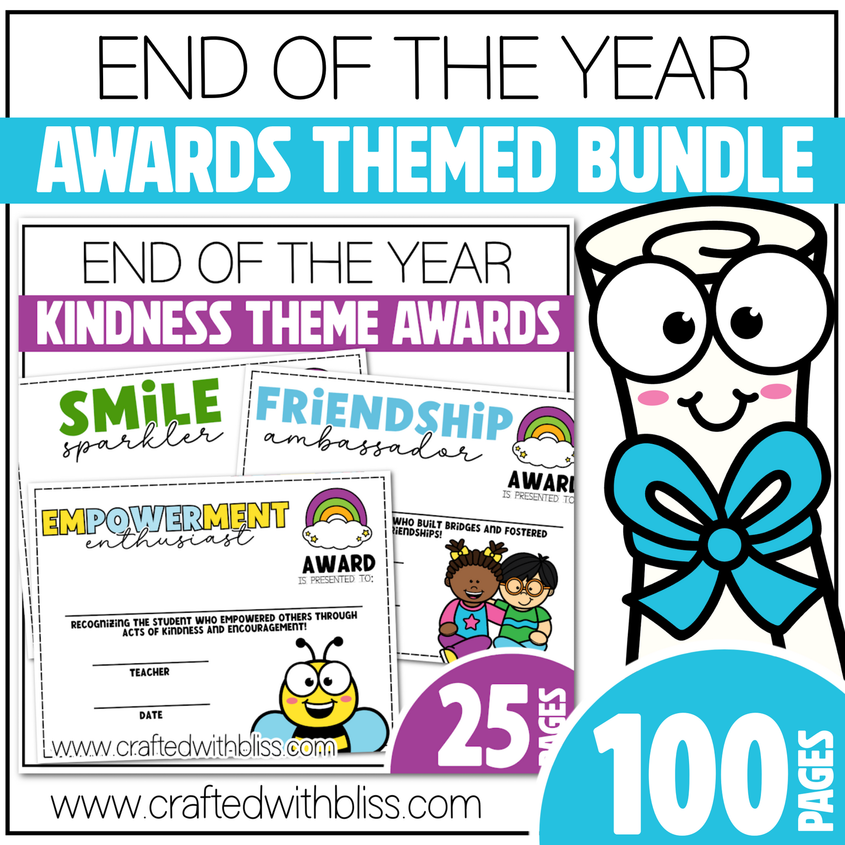 Editable End of the Year Awards Classroom Certificate Themed Bundle ...