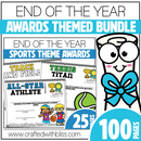 Editable End of the Year Awards Classroom Certificate Themed Bundle ...