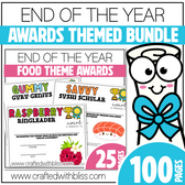 Editable End of the Year Awards Classroom Certificate Themed Bundle ...