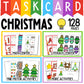 Christmas Math and Literacy Task Cards | December Task Boxes Morning W ...