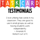 Christmas Math and Literacy Task Cards | December Task Boxes Morning W ...