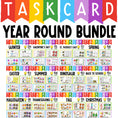 All Year Task Cards Math and Literacy Mega Bundle (Preschool, Sped, Ki ...