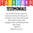 Christmas Math and Literacy Task Cards | December Task Boxes Morning W ...
