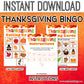 Thanksgiving BINGO For Kids - 25 Cards – CraftedwithBliss