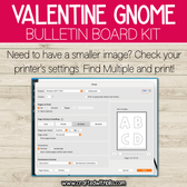 Valentine's Day Gnome Bulletin Board Kit Door Classroom Decor February ...
