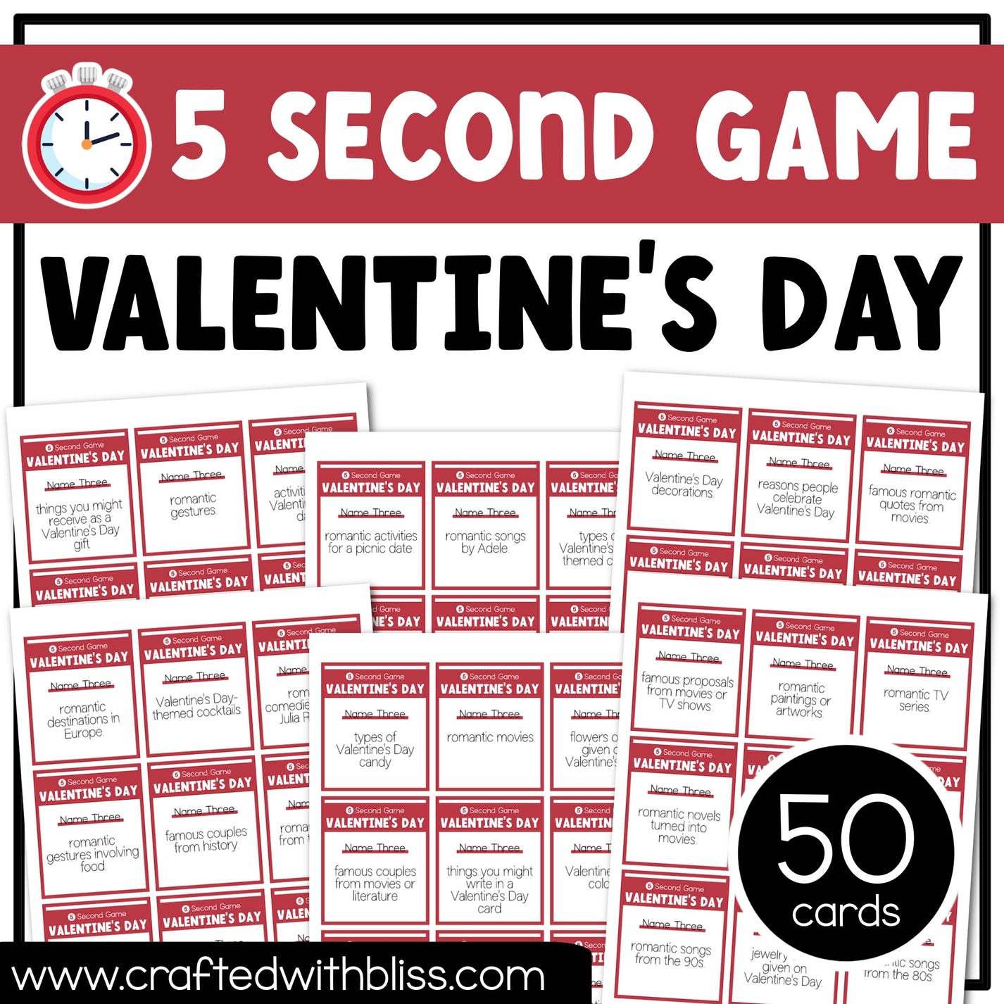 Valentine's Day Party Game Printable Bundle – CraftedwithBliss