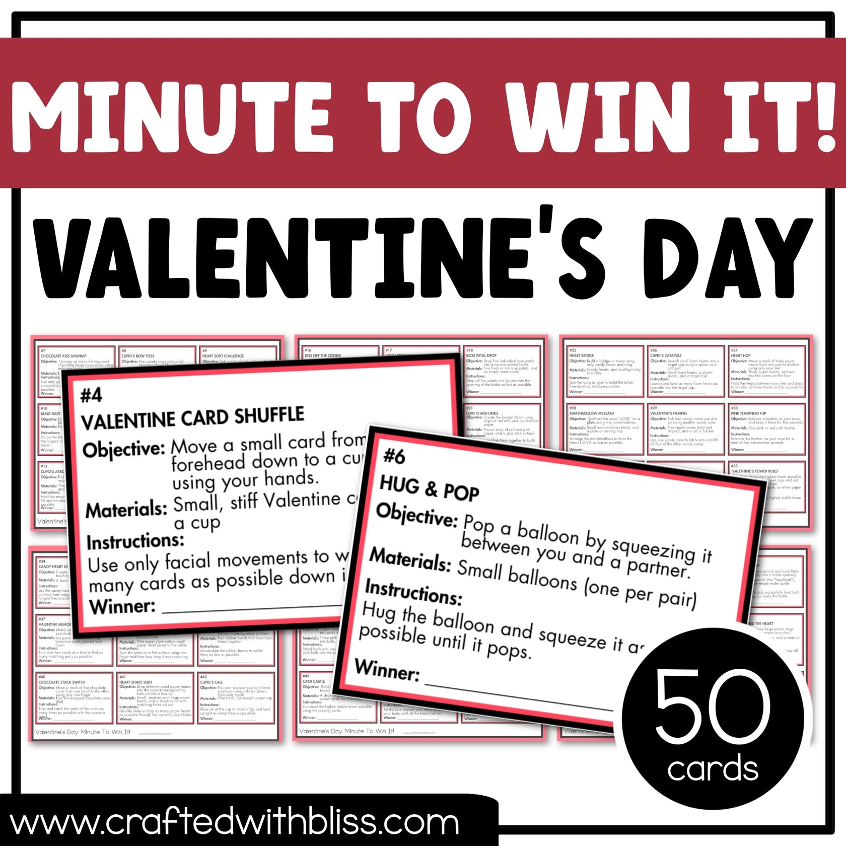 Valentine's Day Party Game Printable Bundle – CraftedwithBliss