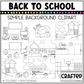 Simple Back To School Background Scene August Clipart Commercial Use ...